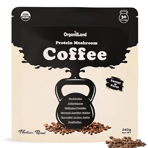 Ground coffee with collagen benefits