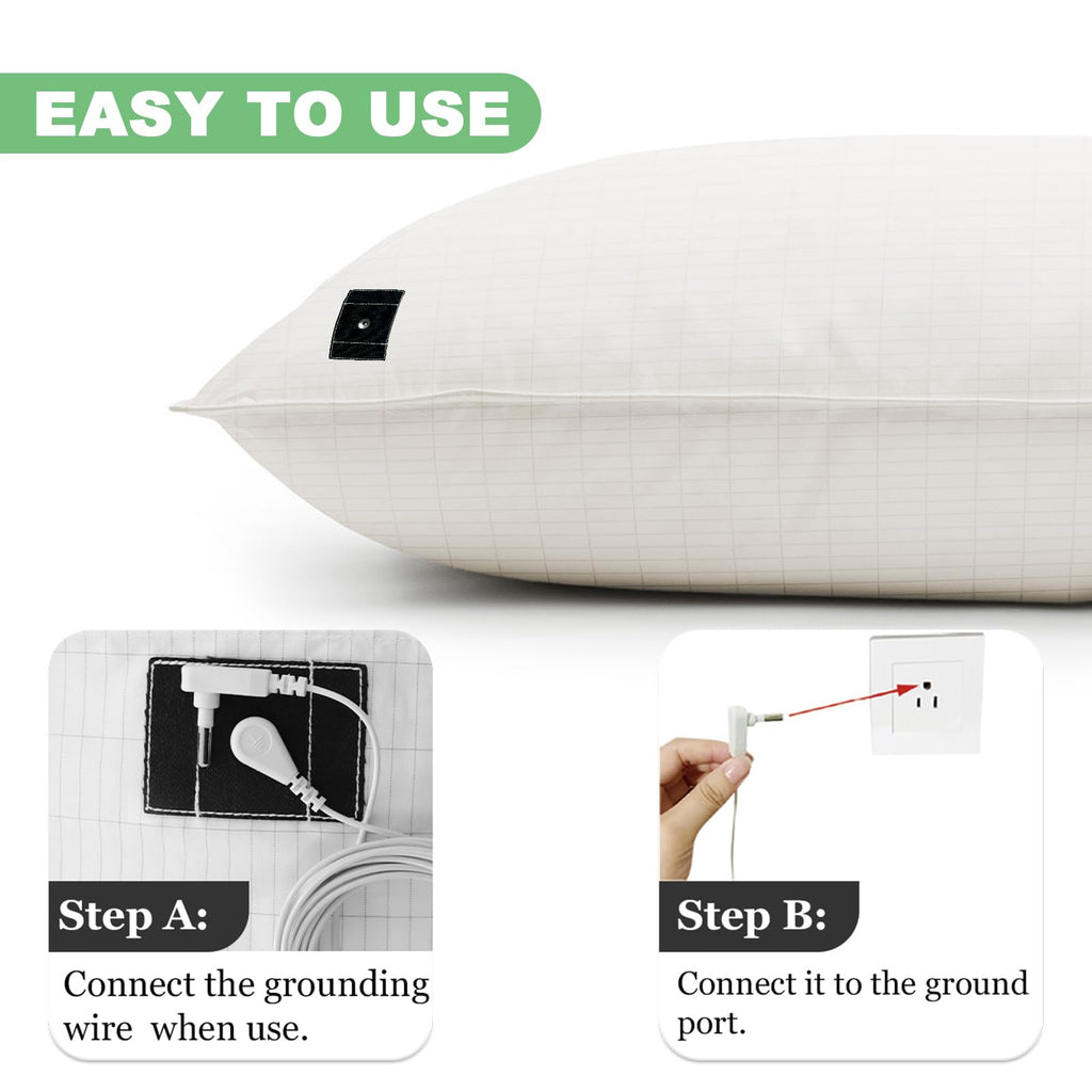 Grounding pillowcase for children's health