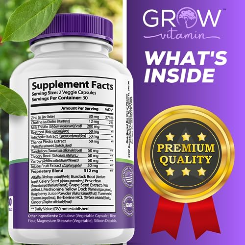 grow vitamin milk thistle detox formula