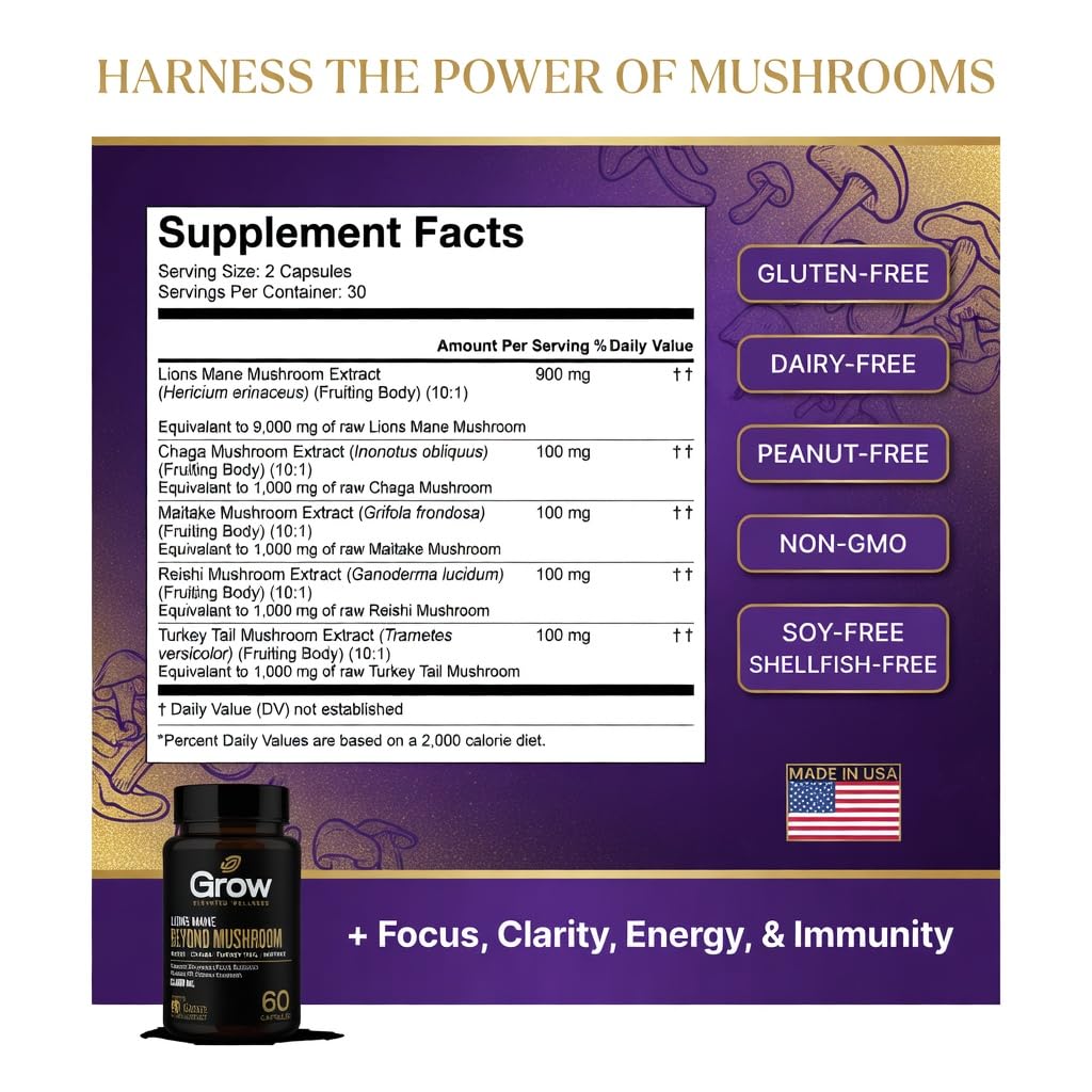 grow vitamin mushrooms for mental performance