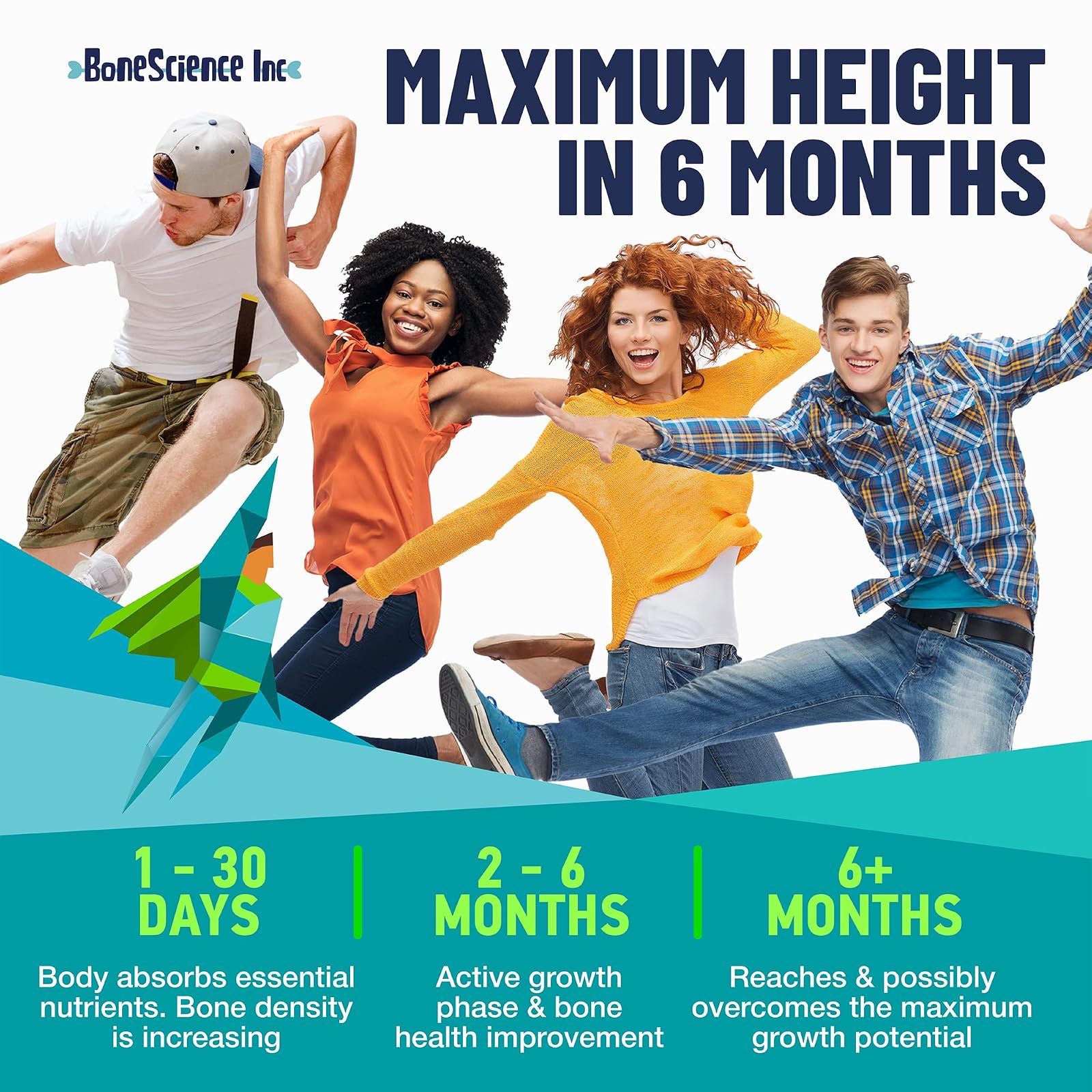 Growth supplement for active teens