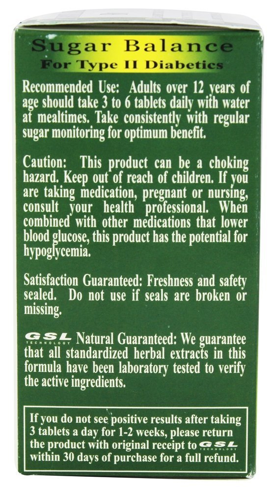 GSL herbal blends for blood sugar