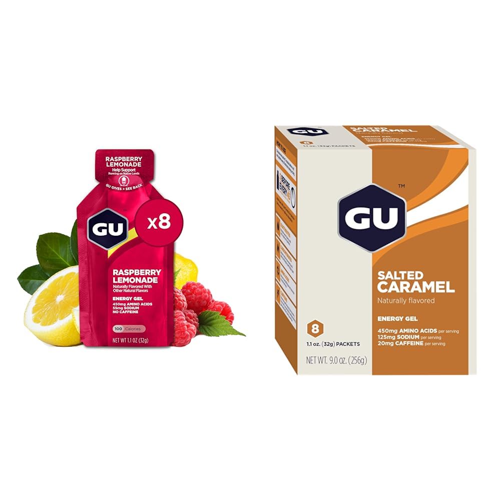 GU Energy gel raspberry lemonade flavour
