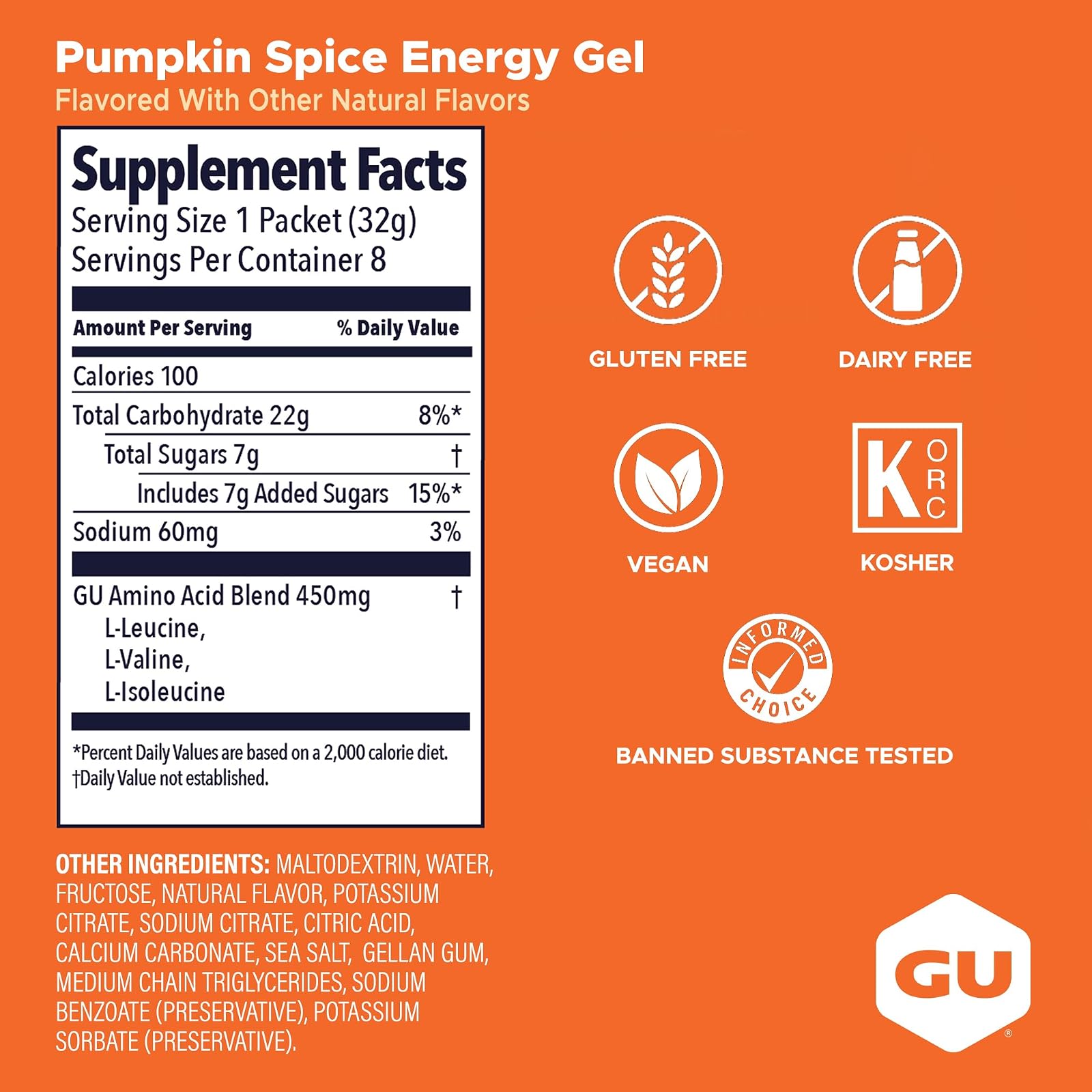 GU Energy gels for athletes