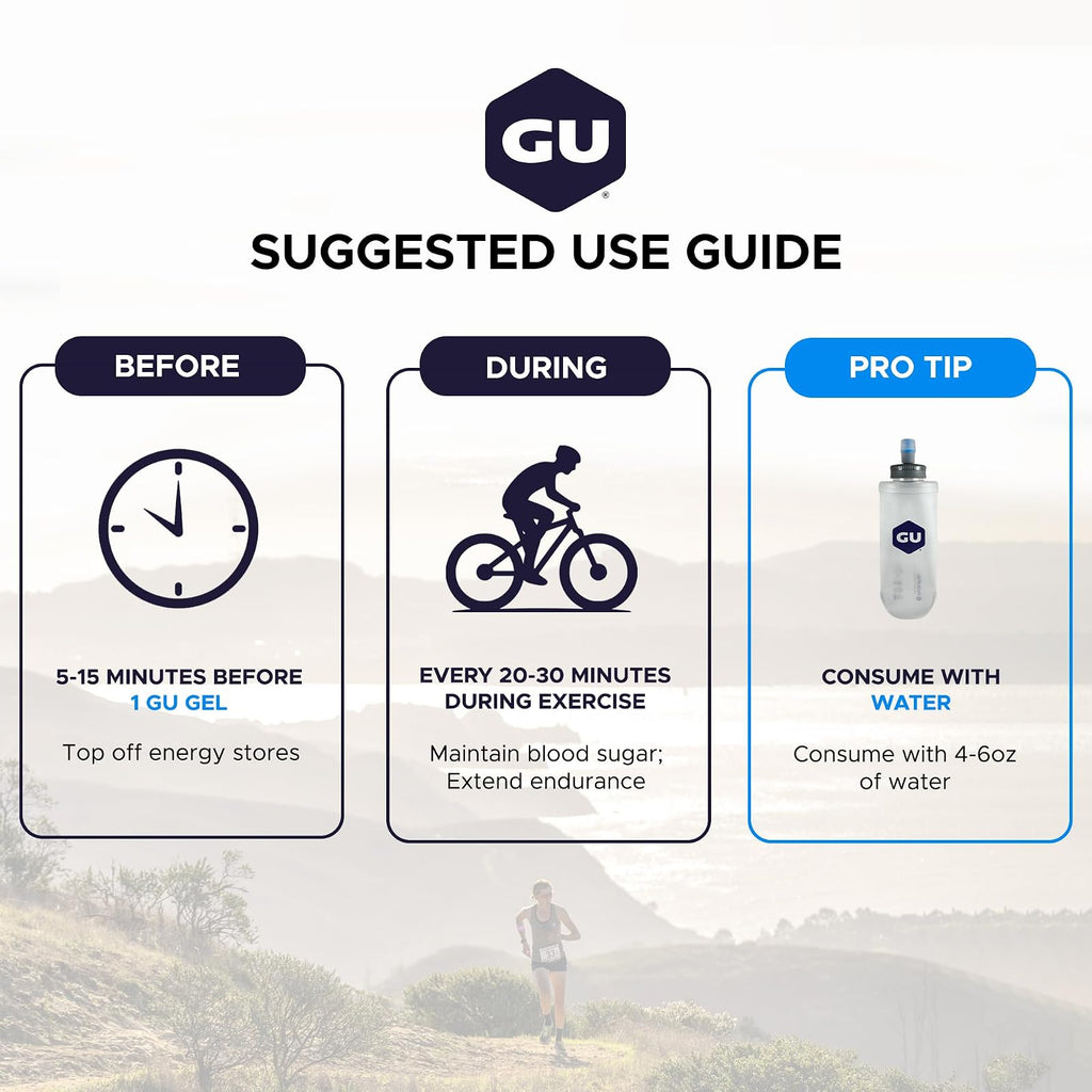 GU Energy gels for long workouts