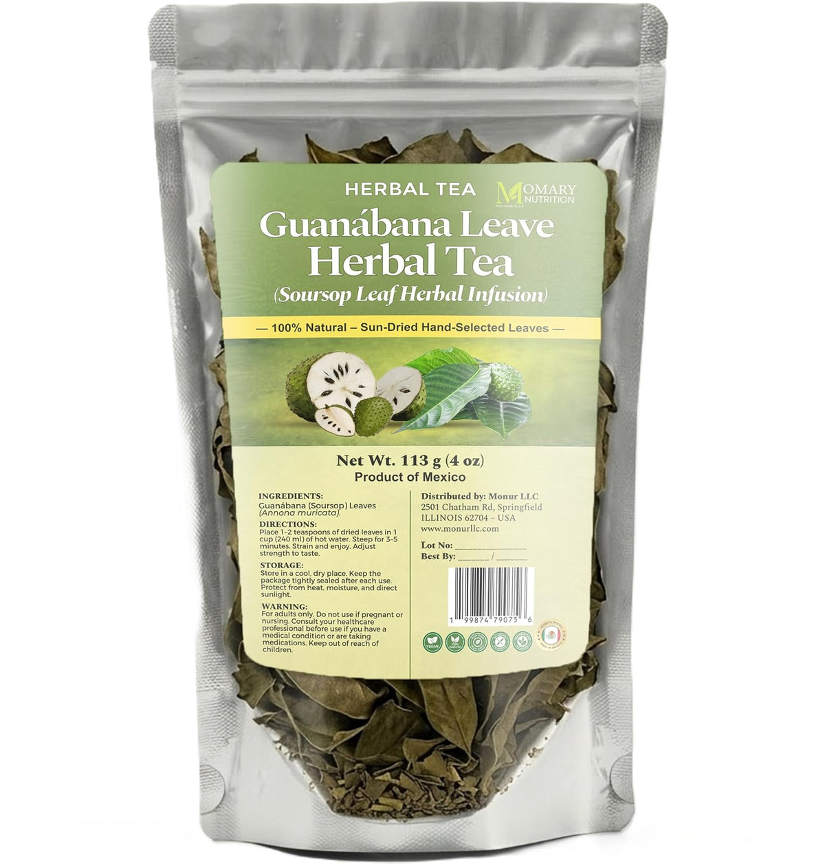 Guanábana leaves herbal tea benefits