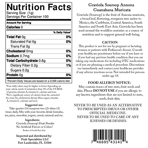 Guanabana powder for wellness boost