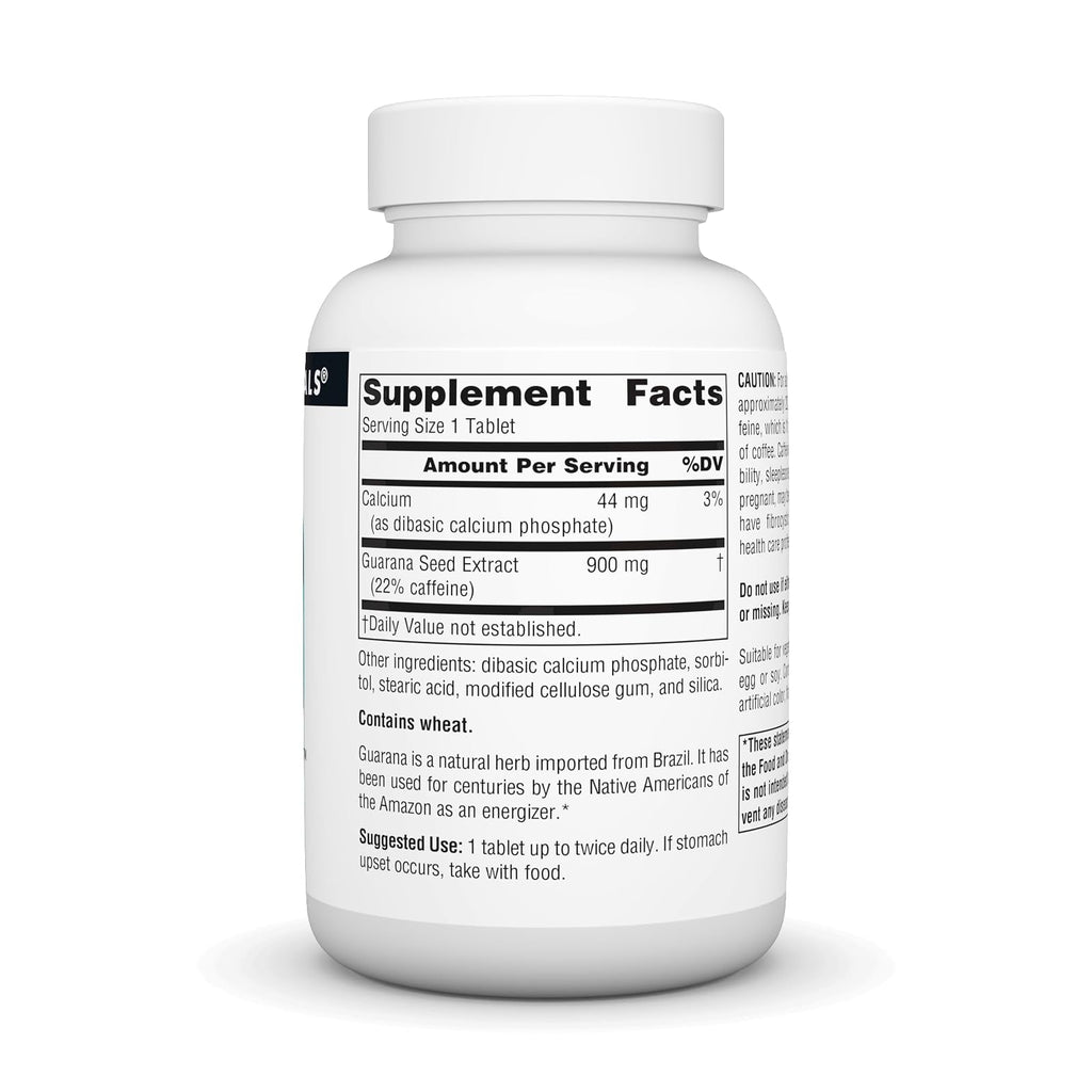 Guarana tablets for enhanced stamina