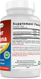 Guarana tablets for mental focus