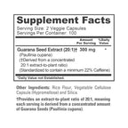 Guarana vitamin B complex supplement