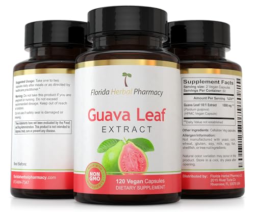Guava leaf extract capsules for overall health