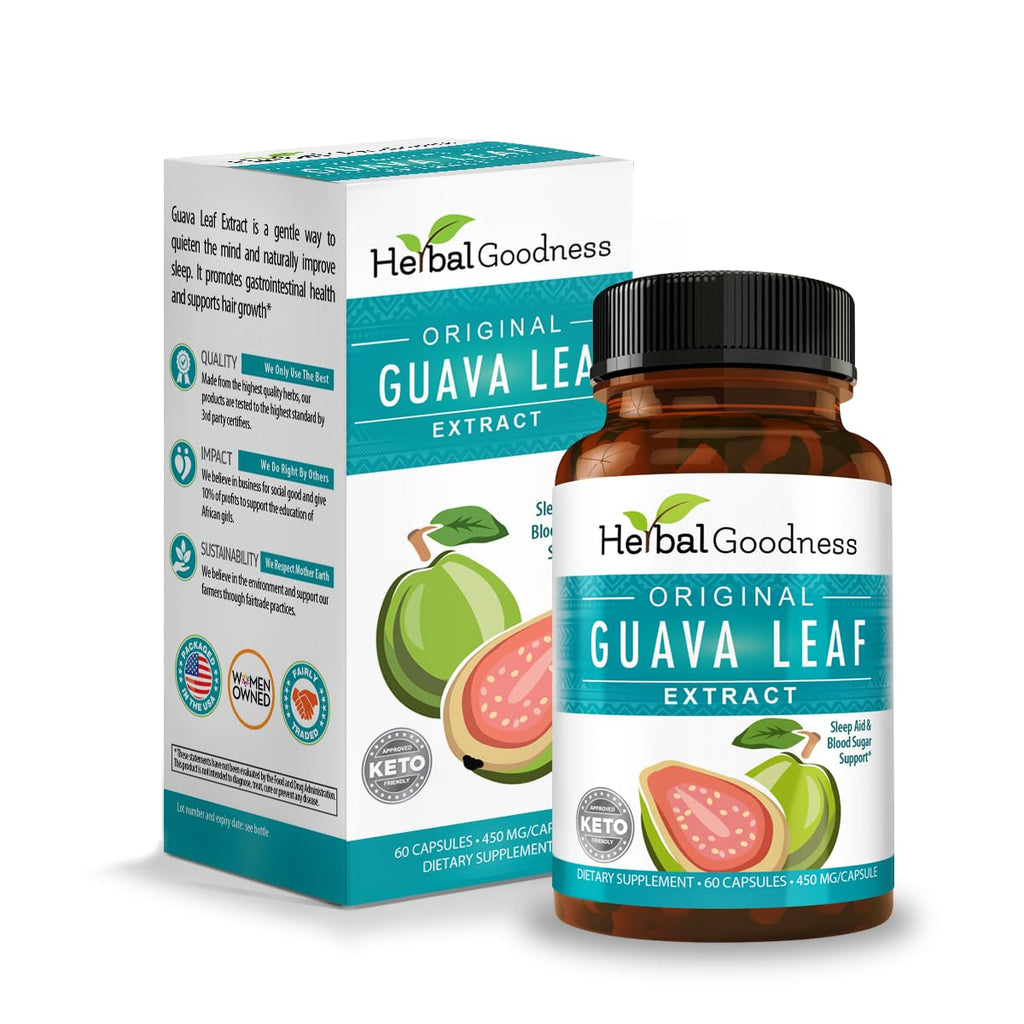 Guava leaf extract capsules for wellness