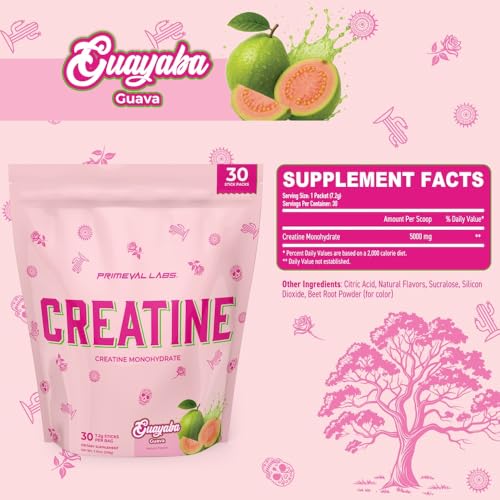 Guayaba flavoured creatine supplement