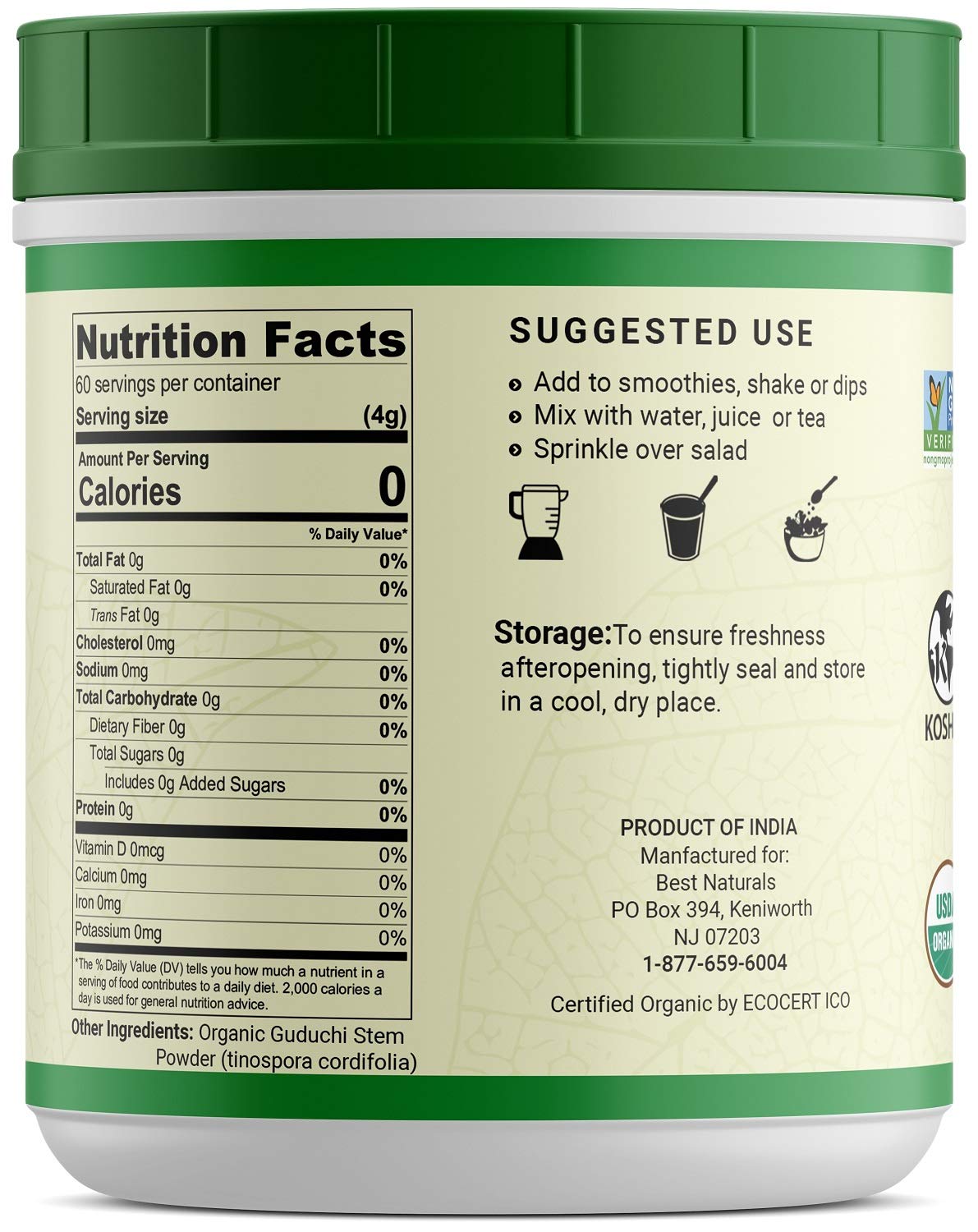 Guduchi powder for detox and weight loss