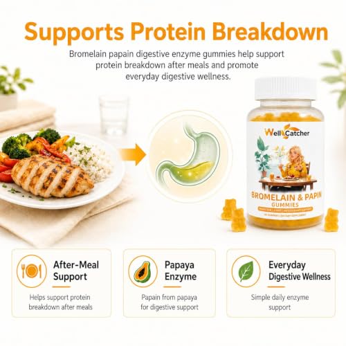 Gummies for digestive enzyme support