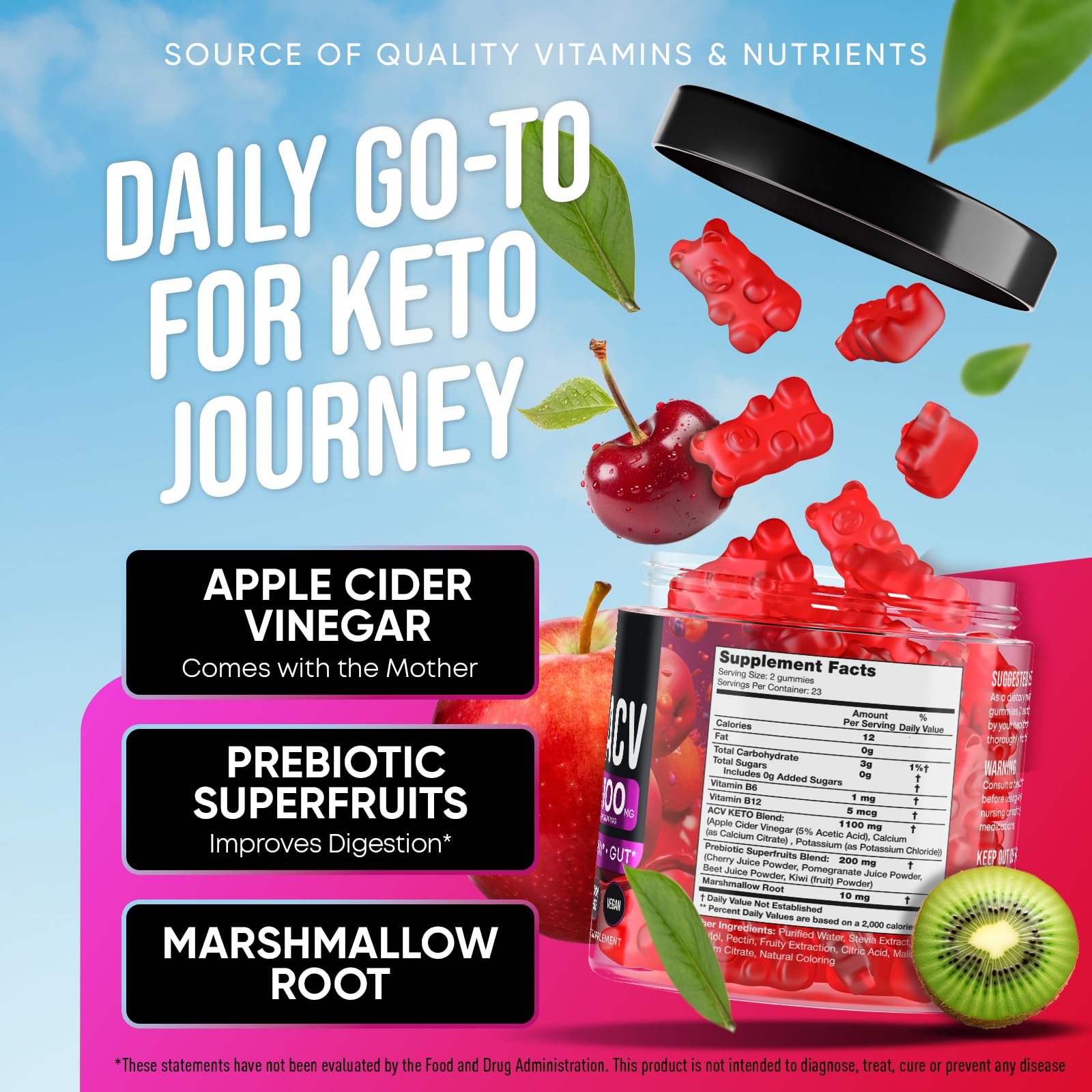 Gummies for digestive health support
