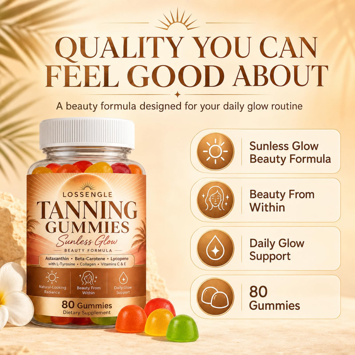 Gummies for enhanced sun protection