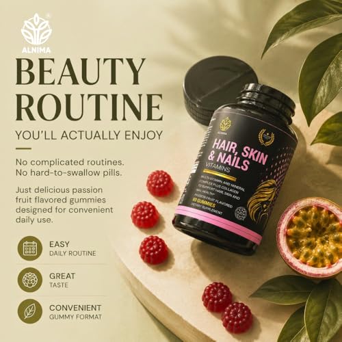 Gummies for hair growth and vitality