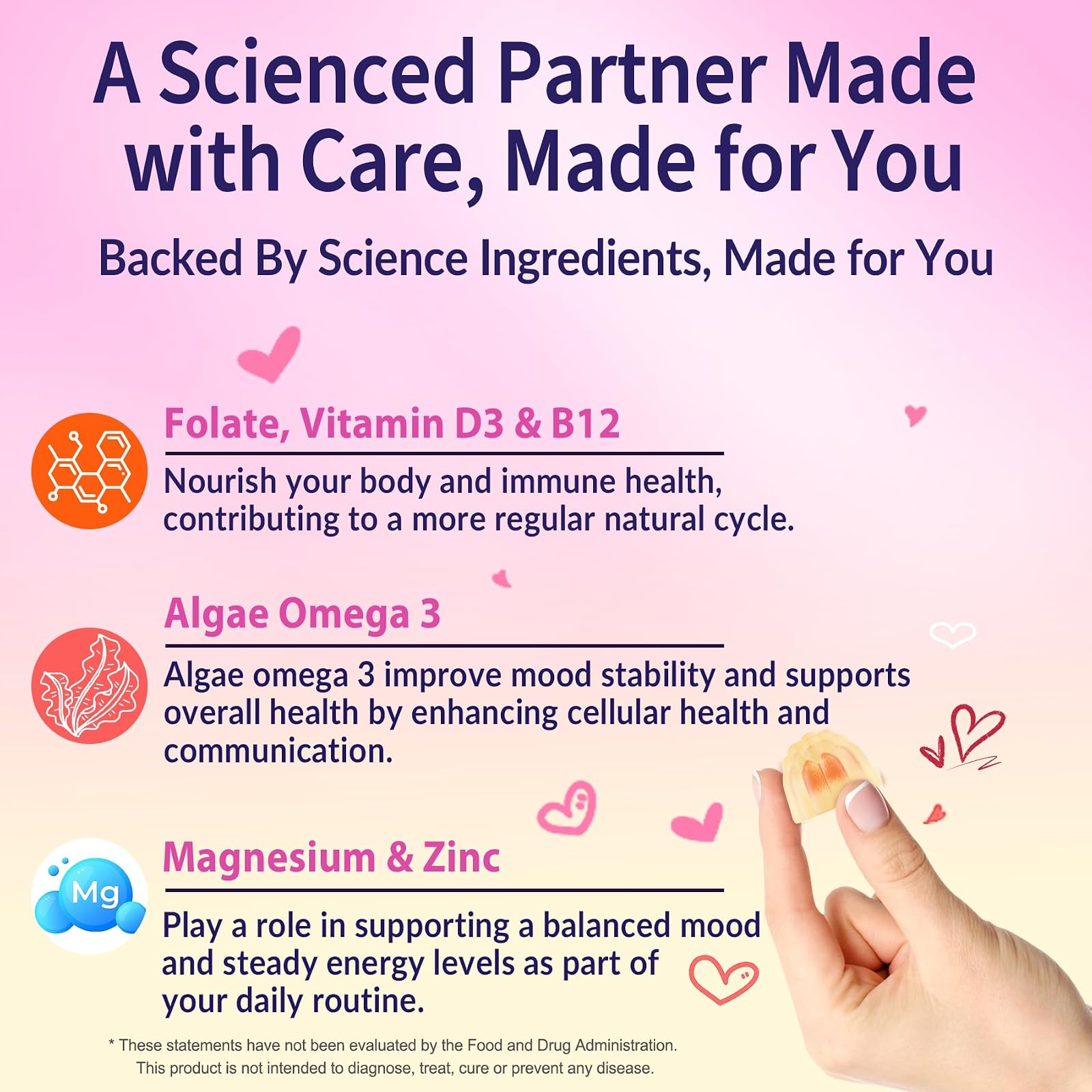 Gummies for healthy ovarian function