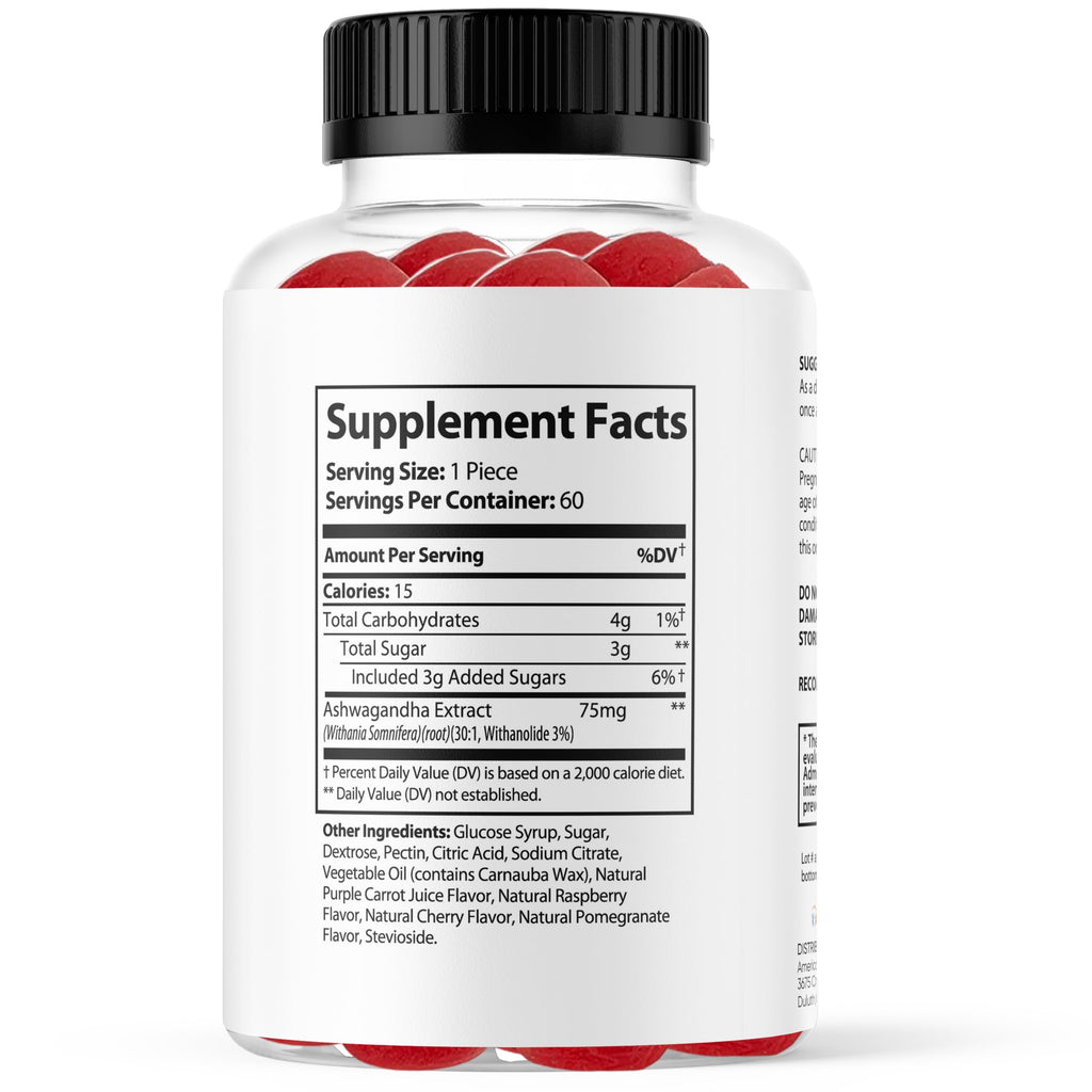 Gummies for improved focus and calm