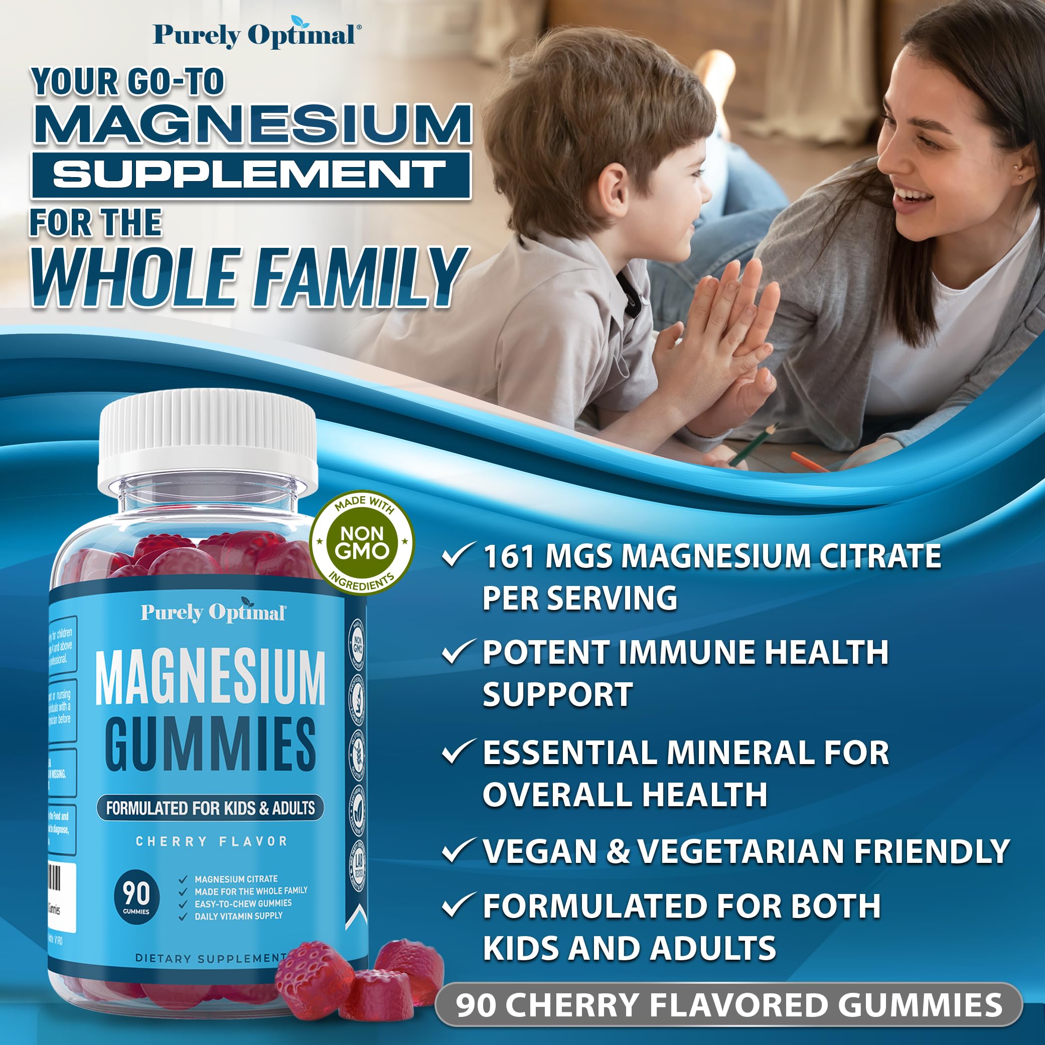 Gummies for natural magnesium supplementation