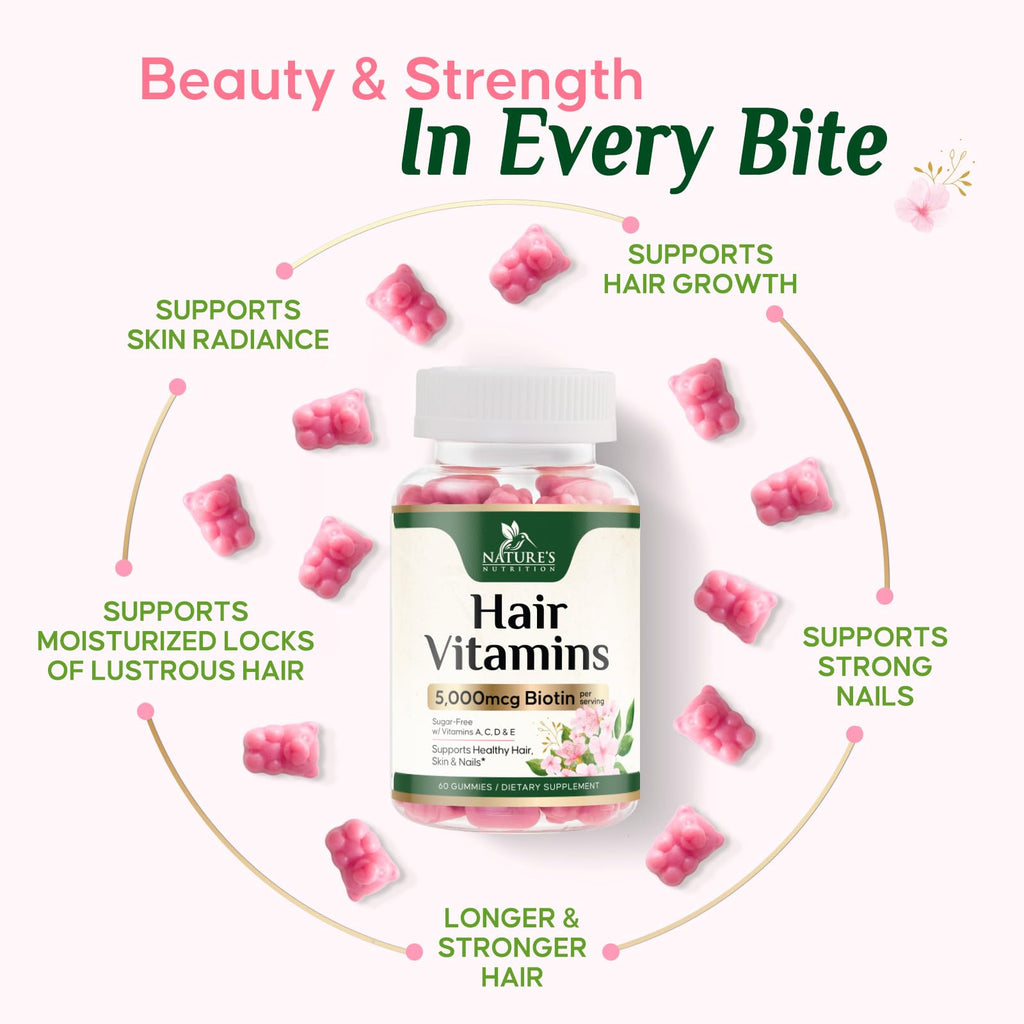 Gummies for stronger, shinier hair