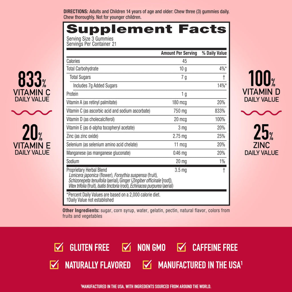 gummies with 750 mg vitamin C