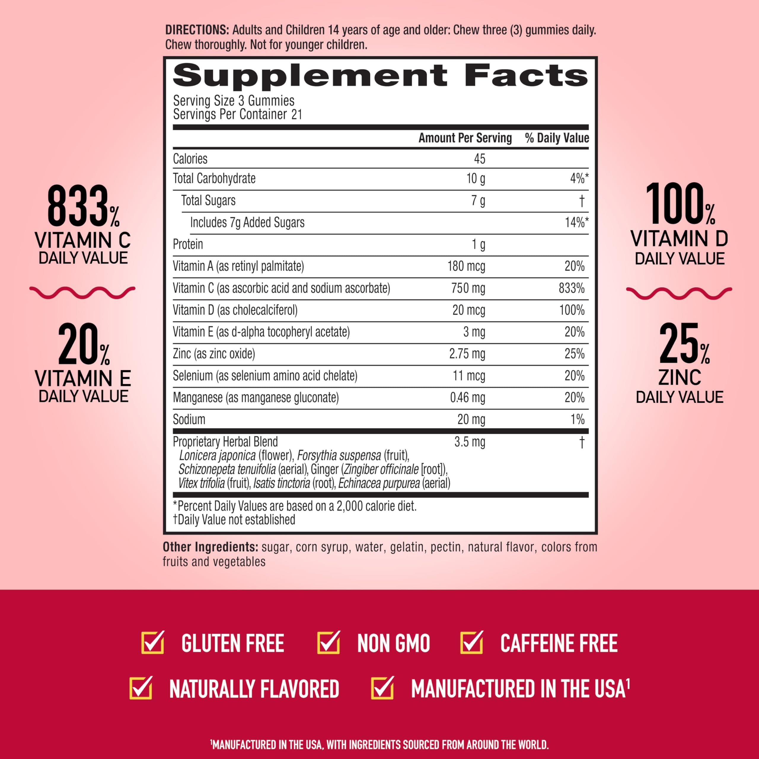 gummies with 750 mg vitamin C