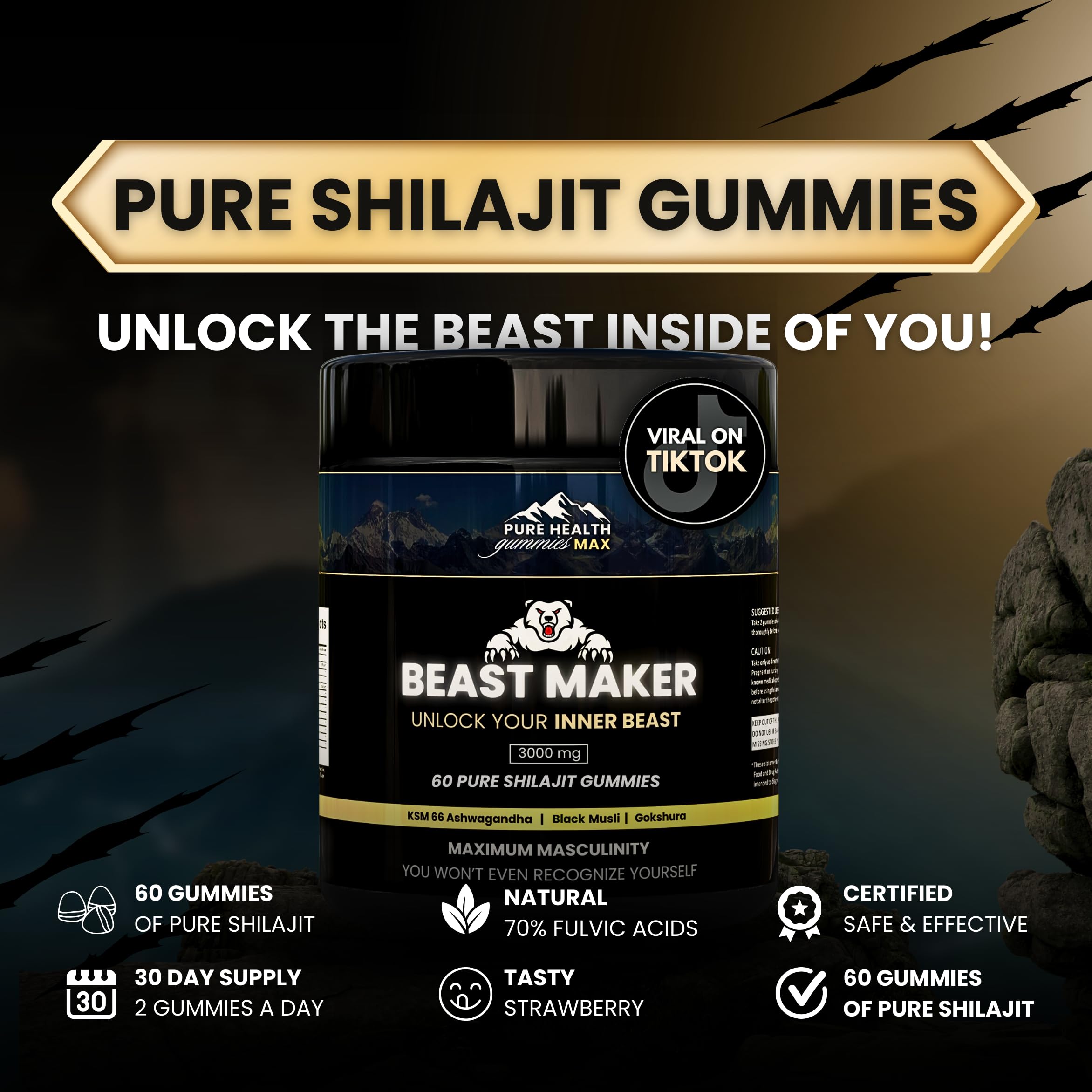 Gummies with Ashwagandha for vitality