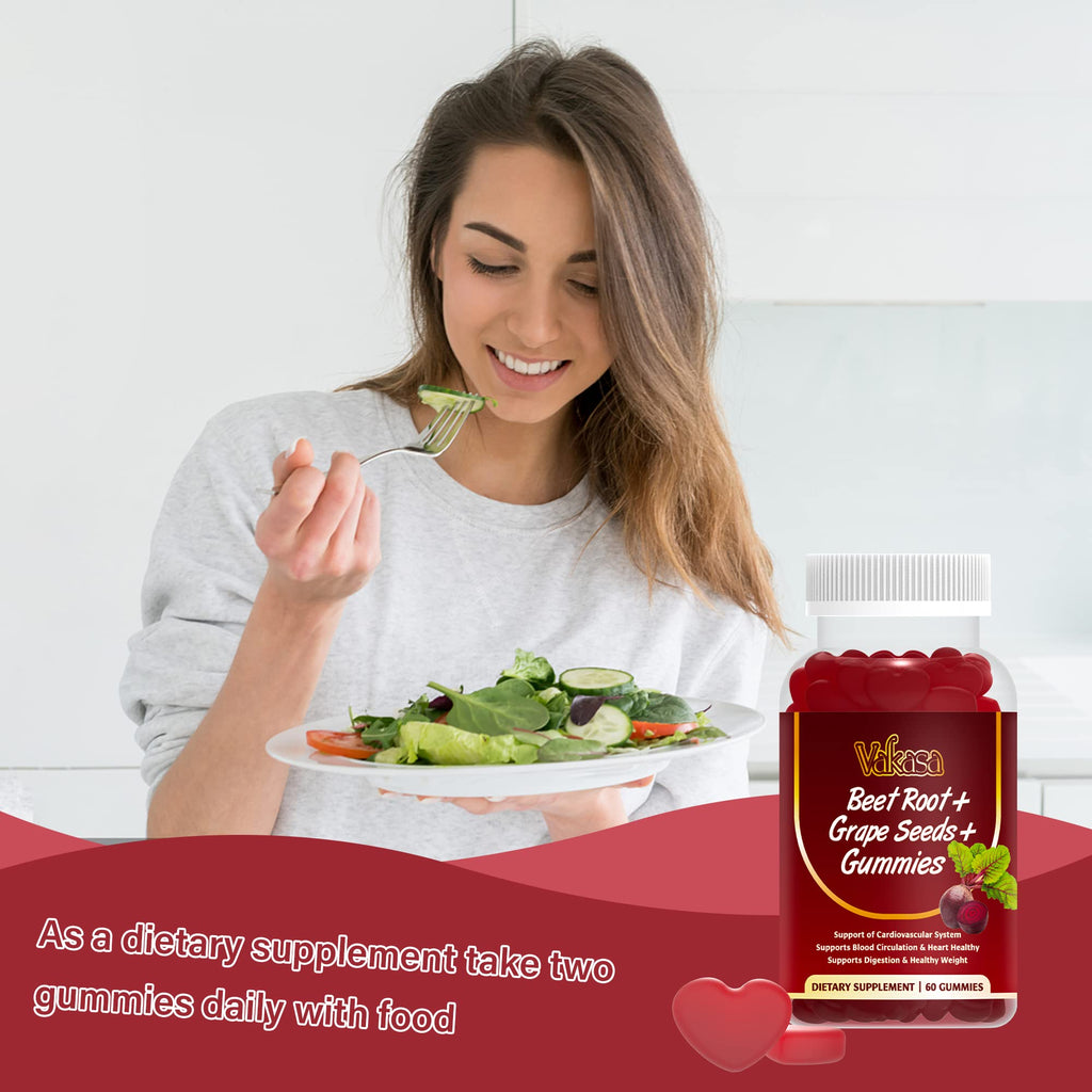 Gummies with beet root and grape seed