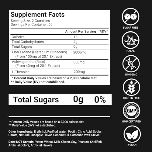 gummies with lion's mane for wellness