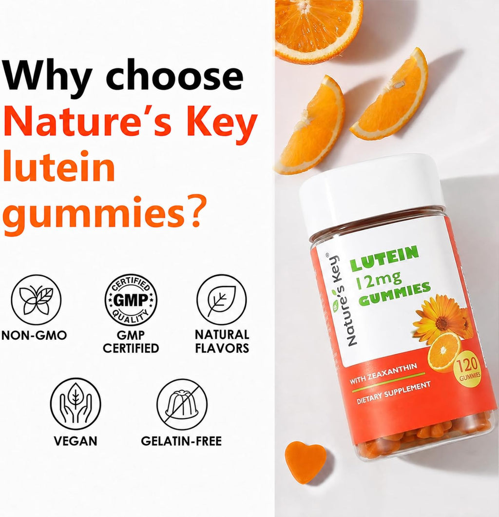 Gummies with lutein for healthy eyes