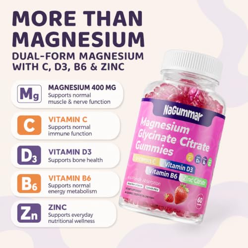 Gummies with magnesium for stress relief