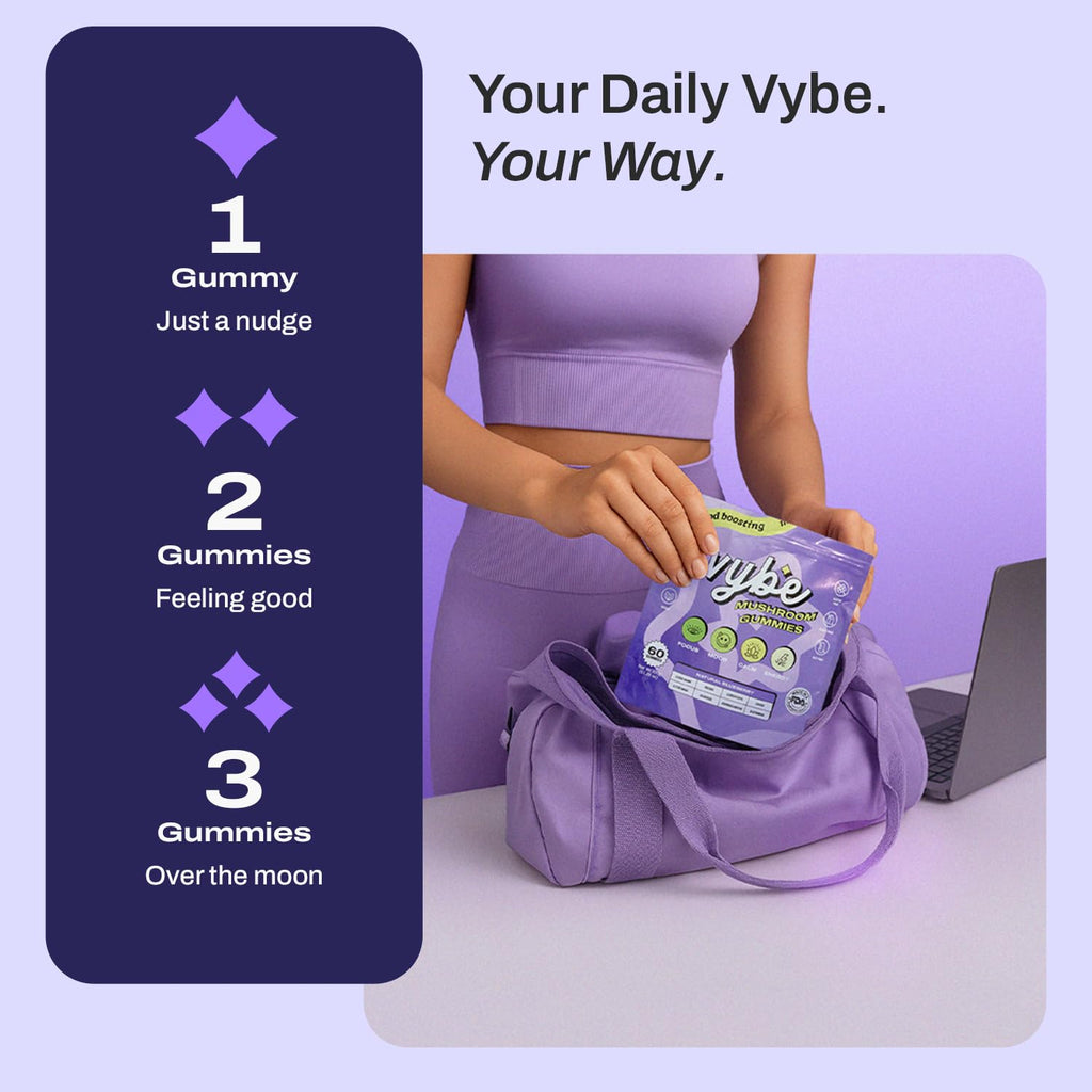 Gummies with mushrooms for vitality