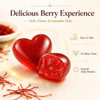 Gummies with saffron for anxiety support