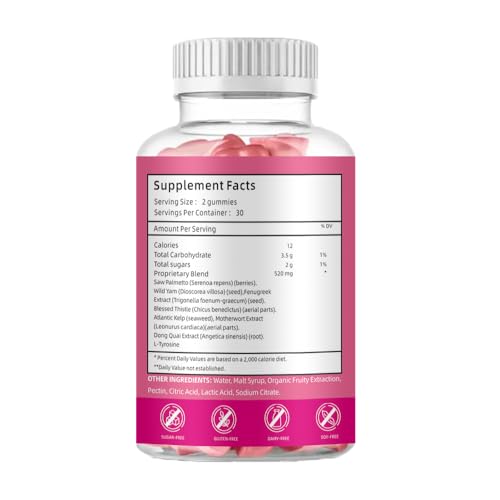 Gummies with saw palmetto extract
