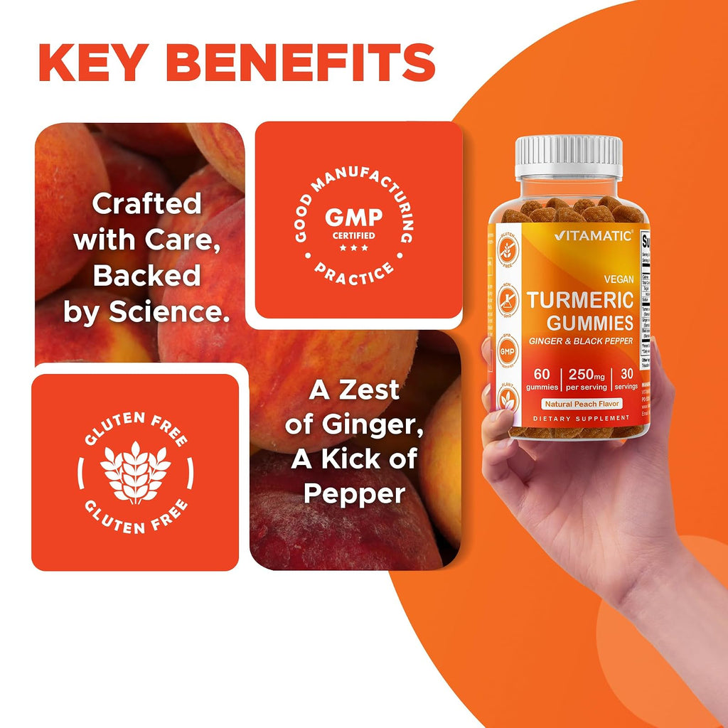 Gummies with turmeric for inflammation relief
