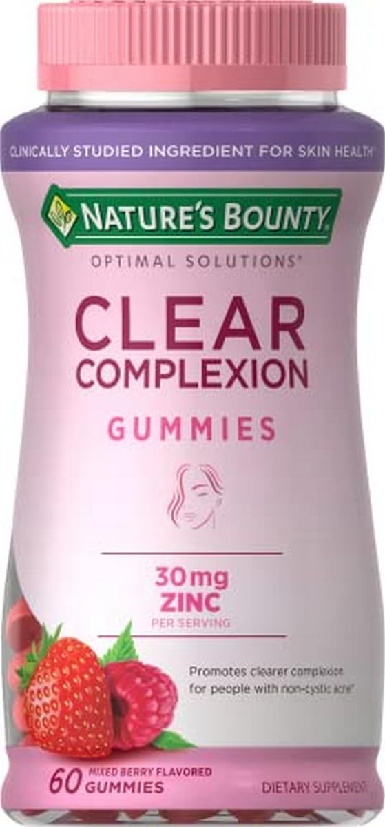 Gummies with zinc for skin health