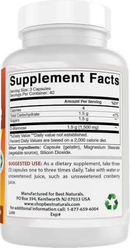 Gummy multivitamin alternative D-Mannose