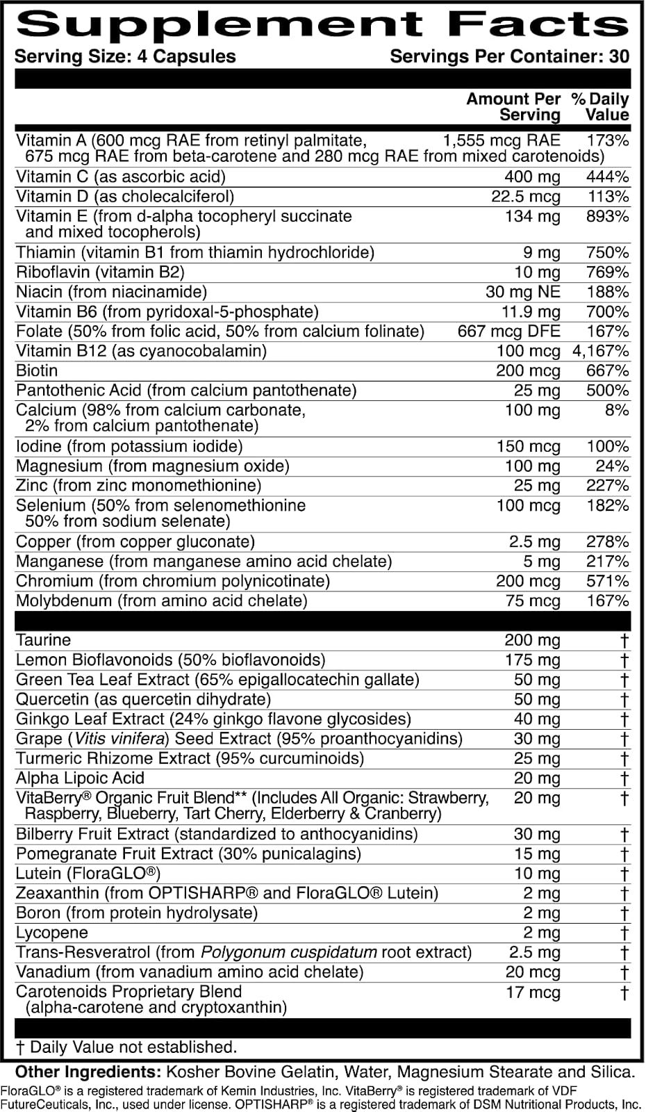 Gummy multivitamin alternative for easy intake