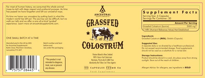 Gummy multivitamin alternative with colostrum