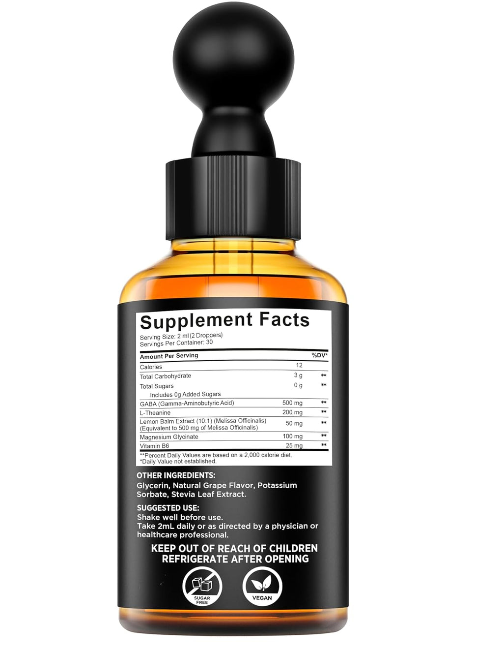 Gummy multivitamin alternative with GABA