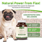 Gummy multivitamin alternative with lignans