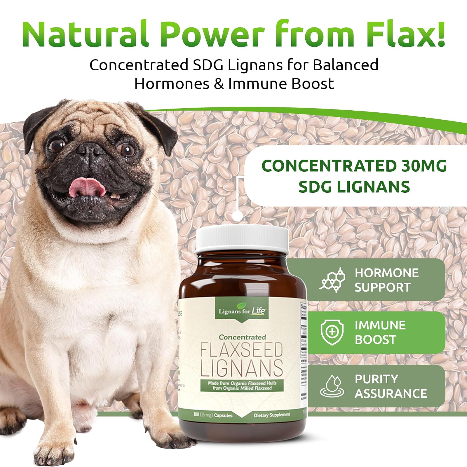 Gummy multivitamin alternative with lignans
