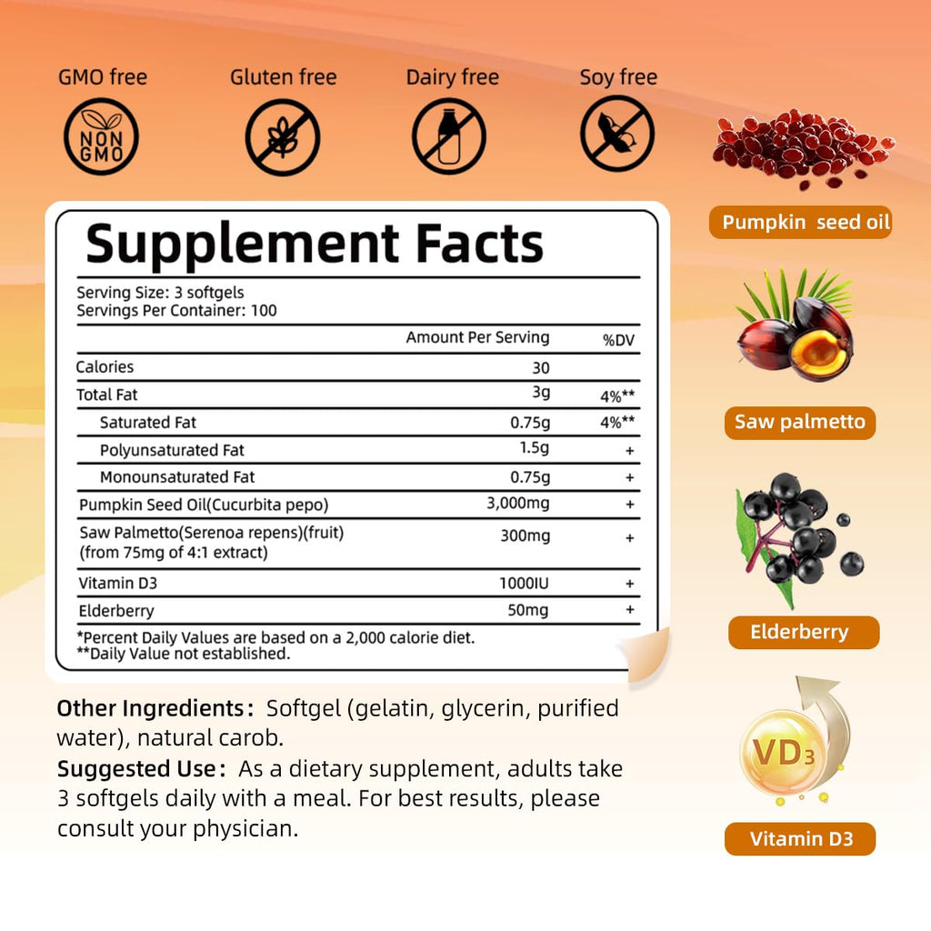 Gummy multivitamin alternative with pumpkin seed oil
