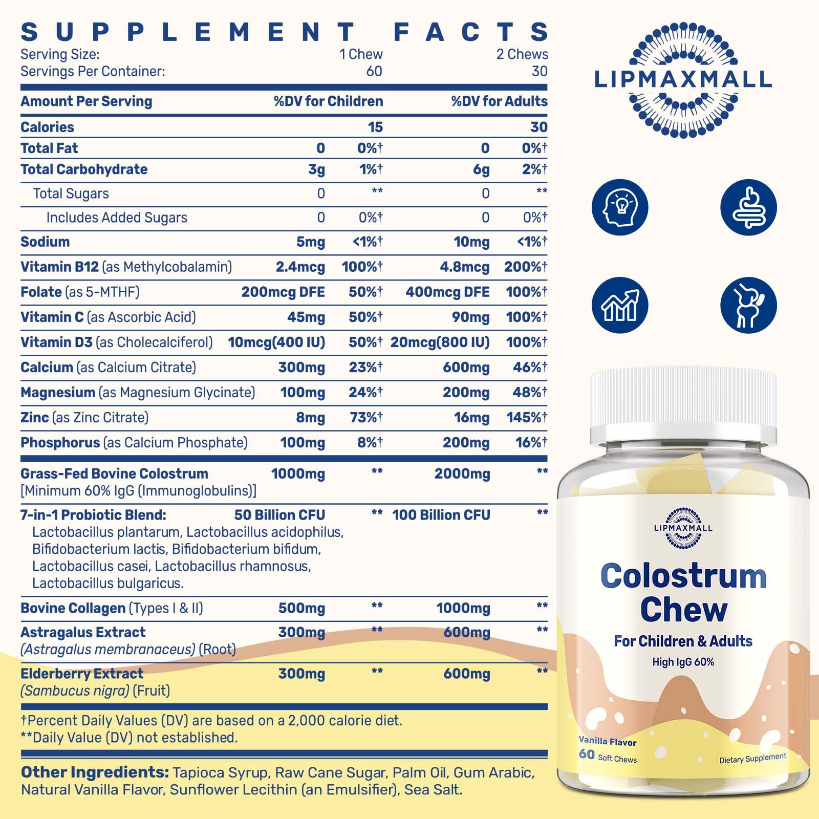 Gummy multivitamin chews for kids