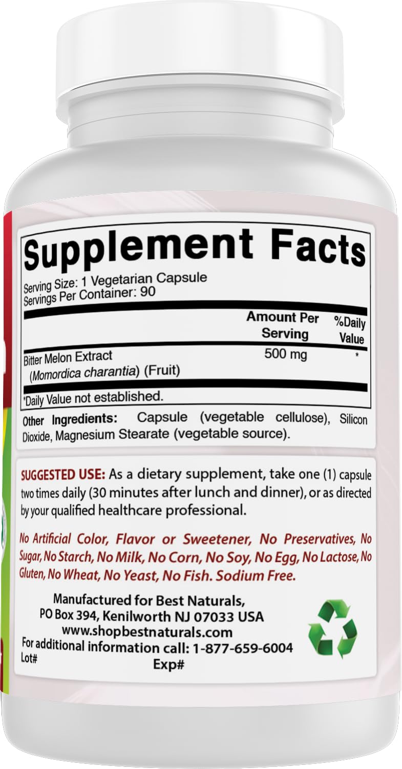 Gummy multivitamin featuring bitter melon