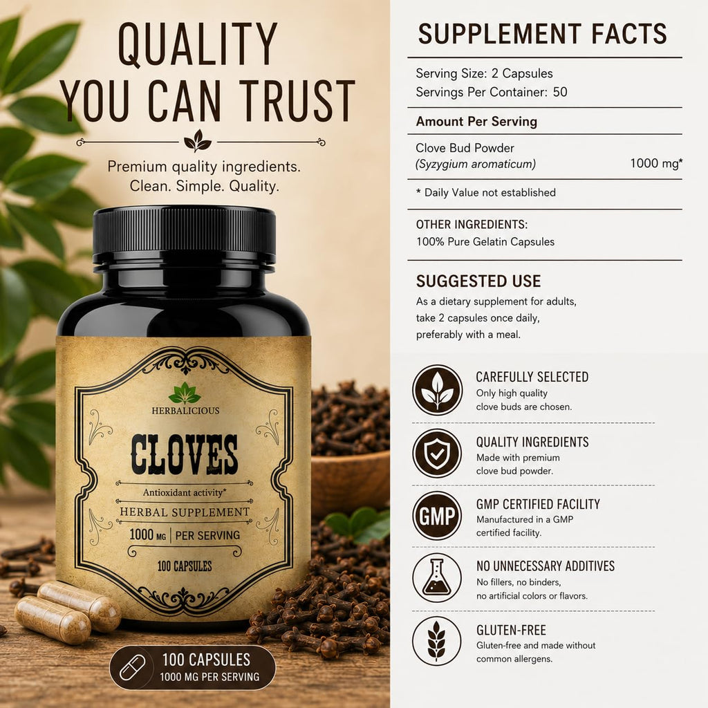 gummy multivitamin featuring Cloves