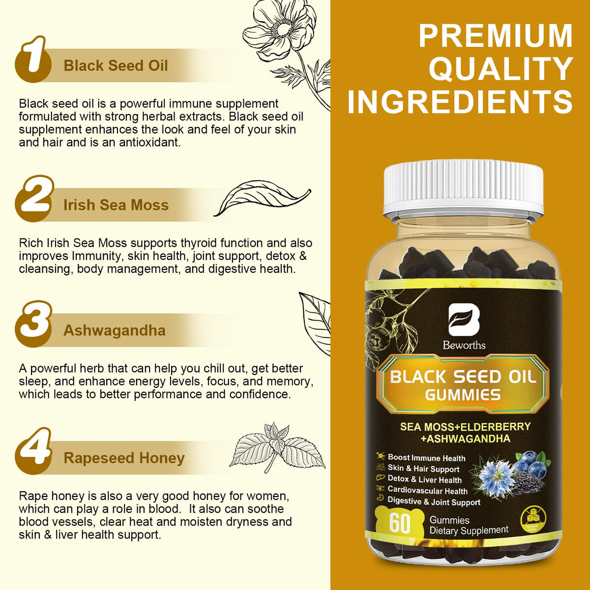 Gummy multivitamin for daily health