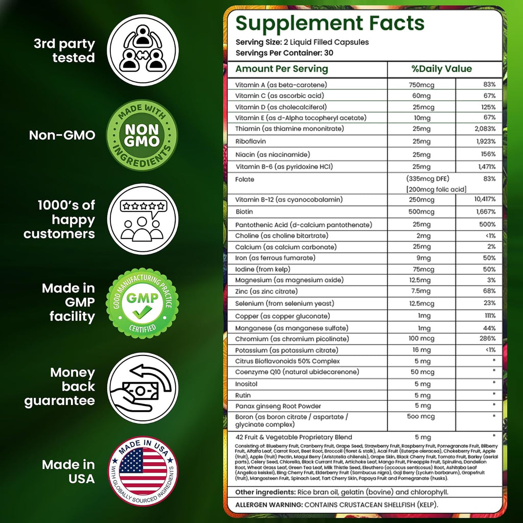 Gummy multivitamin for easy consumption